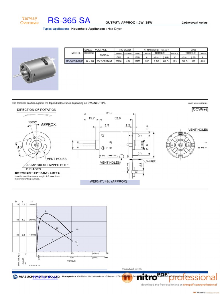 DC Motors | PDF