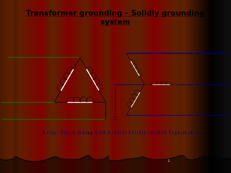 Transformer Grounding - Solidly Grounding System: Delta / Star Winding ...