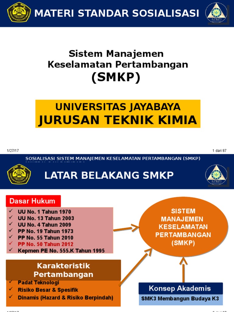 Pengenalan SMKP - Permen ESDM 38 - Jayabaya 280315 | PDF