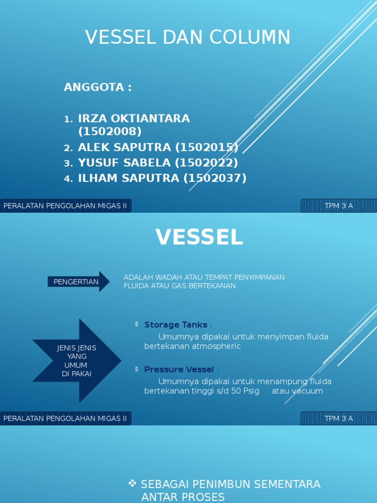 Fungsi dan Jenis Vessel serta Column | PDF | Sains & Matematika ...
