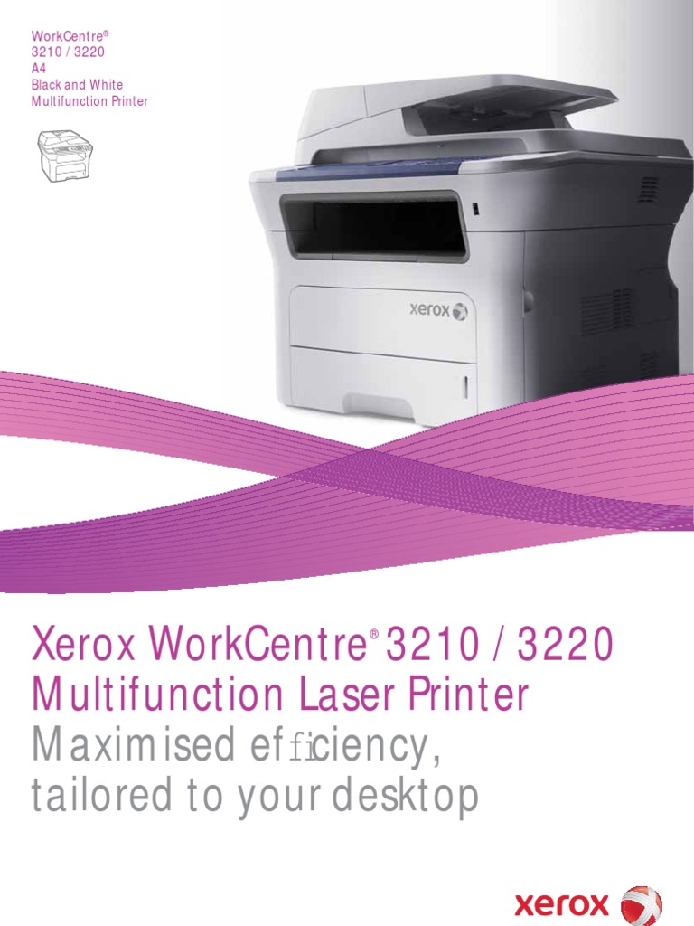 Xerox Workcentre 3210 / 3220 Multifunction Laser Printer: Maximised ...