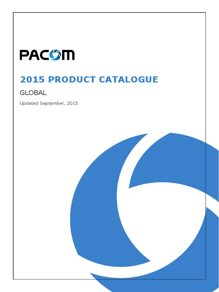PACOM Product Catalogue GLOBAL_V3_0 | Access Control | Server (Computing)