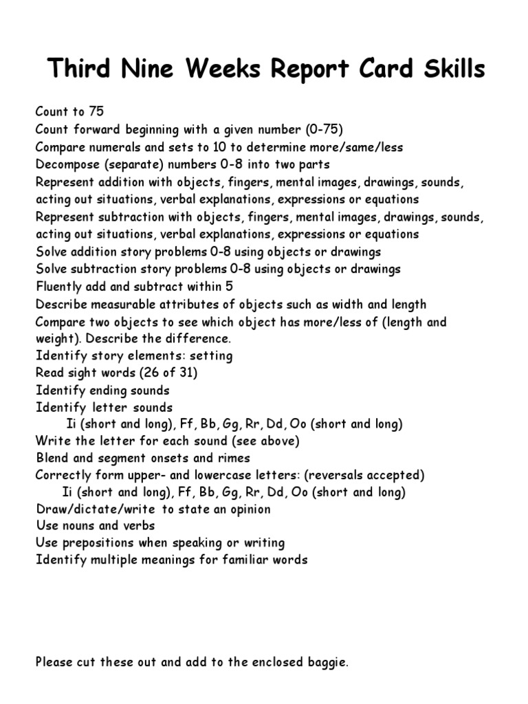 3rd 9 Weeks Sight Words 16-17 | PDF | Language Arts & Discipline