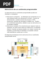 Arquitectura Interna de Un PLC | PDF | Controlador lógico programable | Programa de computadora