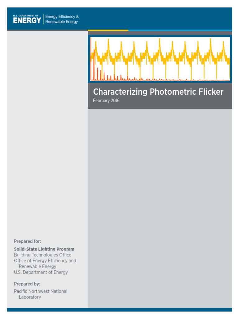 Characterizing Photometric Flicker - US Department of Energy | PDF | Fluorescent Lamp | Lighting