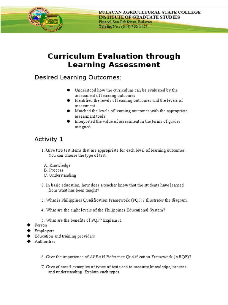 Module in Curriculum | PDF