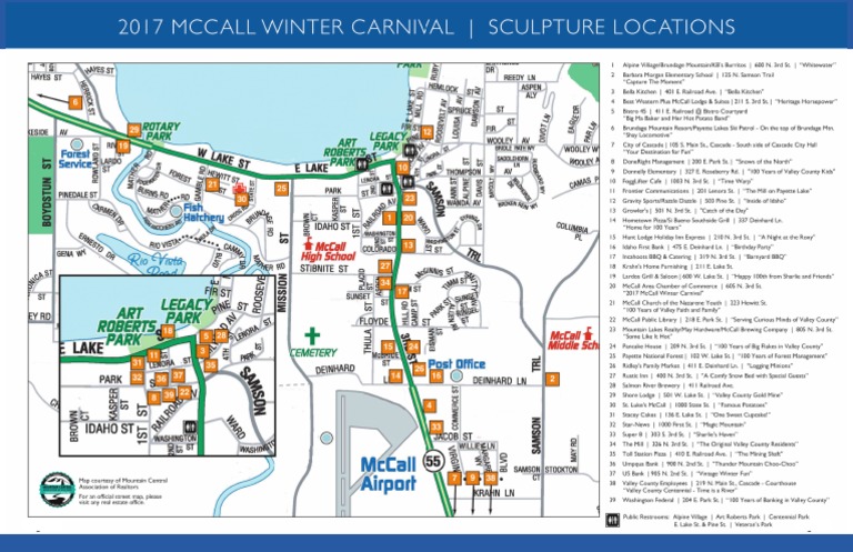 Winter Carnival Sculpture Map | PDF | Festive Event (Including Carnival ...