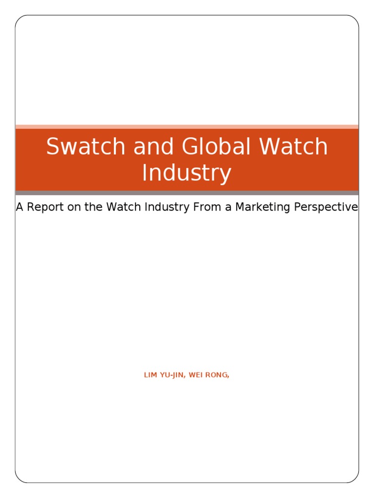 Swatch and Global Watch Industry | PDF | Watch | Profit (Economics)