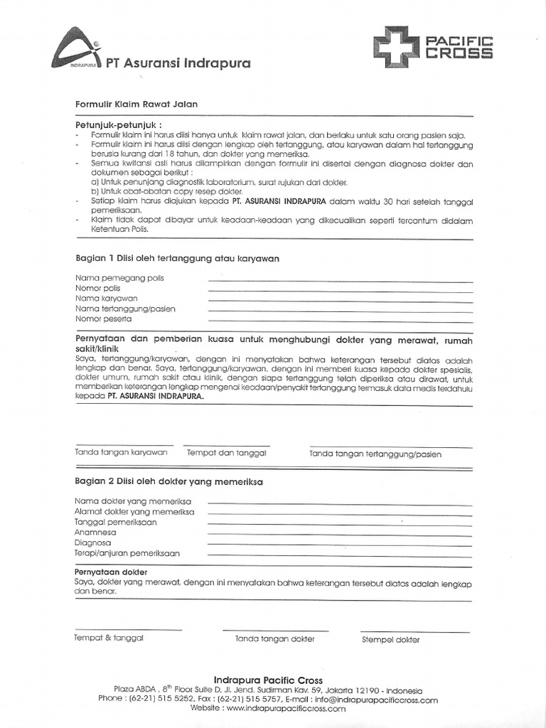 Form Klaim | PDF