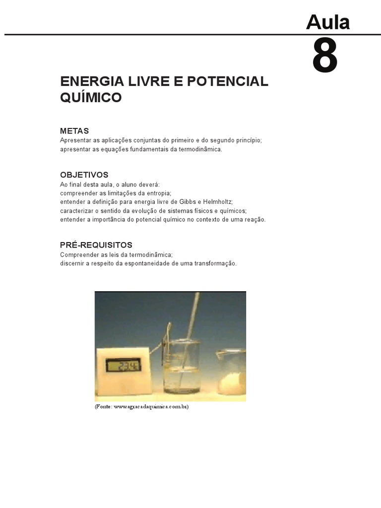 11505901032012fundamentos de Fisico-Quimica Aula 8 PDF | PDF