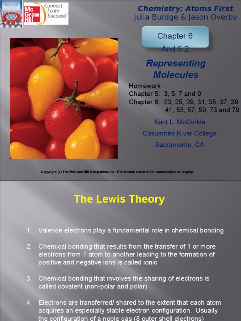 Atoms First Chapter 6 Lewis Structures | PDF