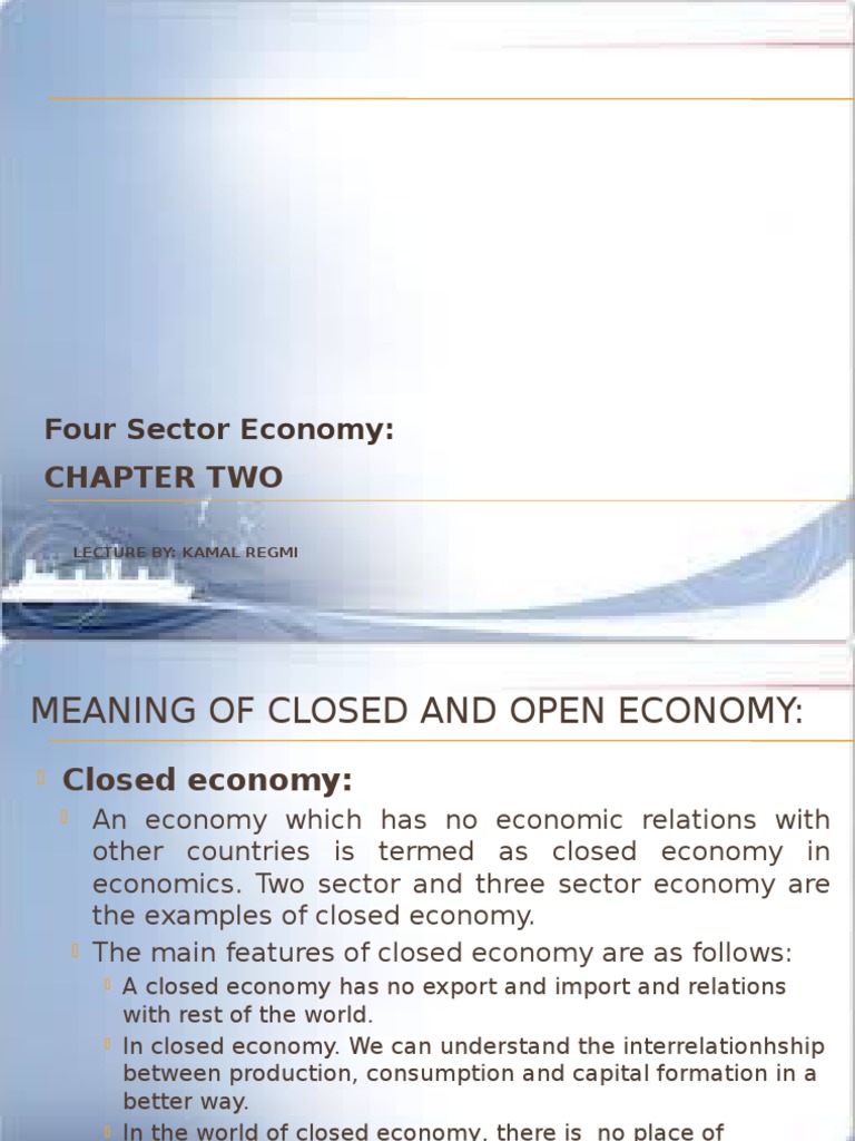 Four Sector Economy Overview | PDF | Macroeconomics | Money