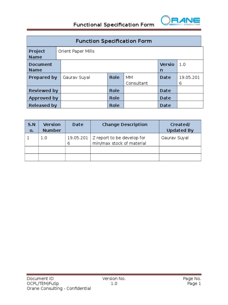 Functional Specification | PDF | Specification (Technical Standard) | Areas Of Computer Science