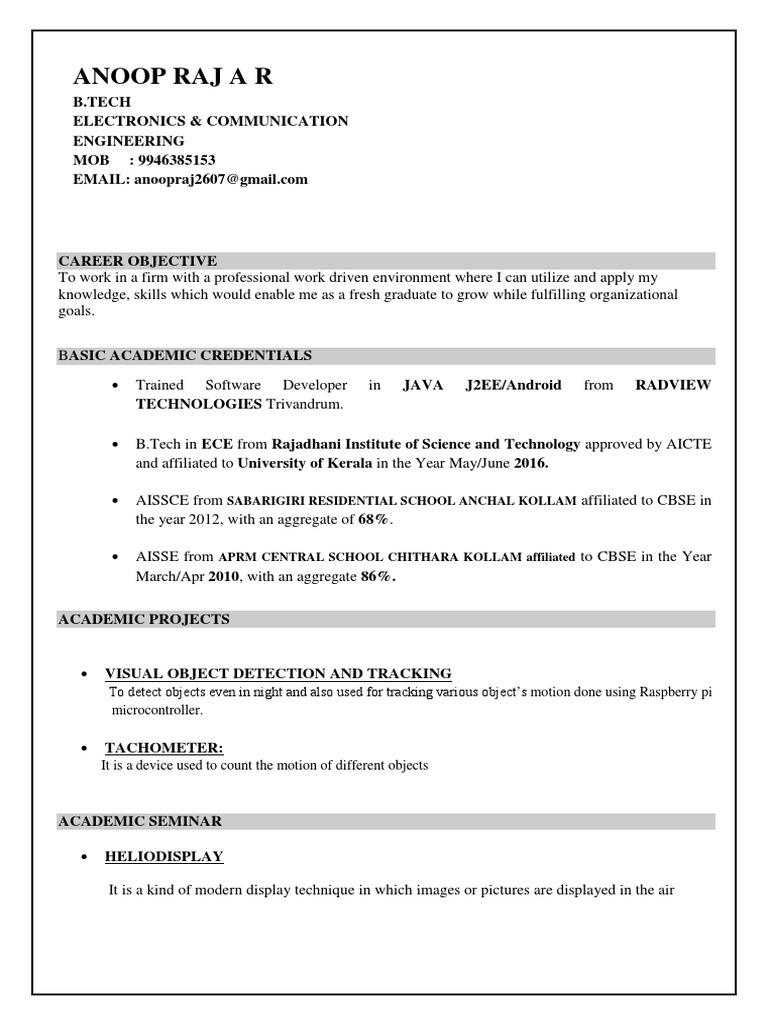 Anoop Raj A R: To Detect Objects Even in Night and Also Used For ...