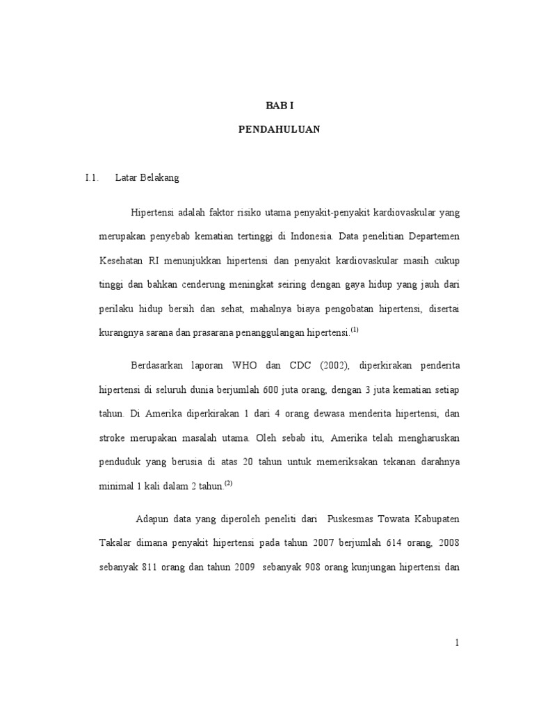 HASIL PENELITIAN Hipertensi | PDF