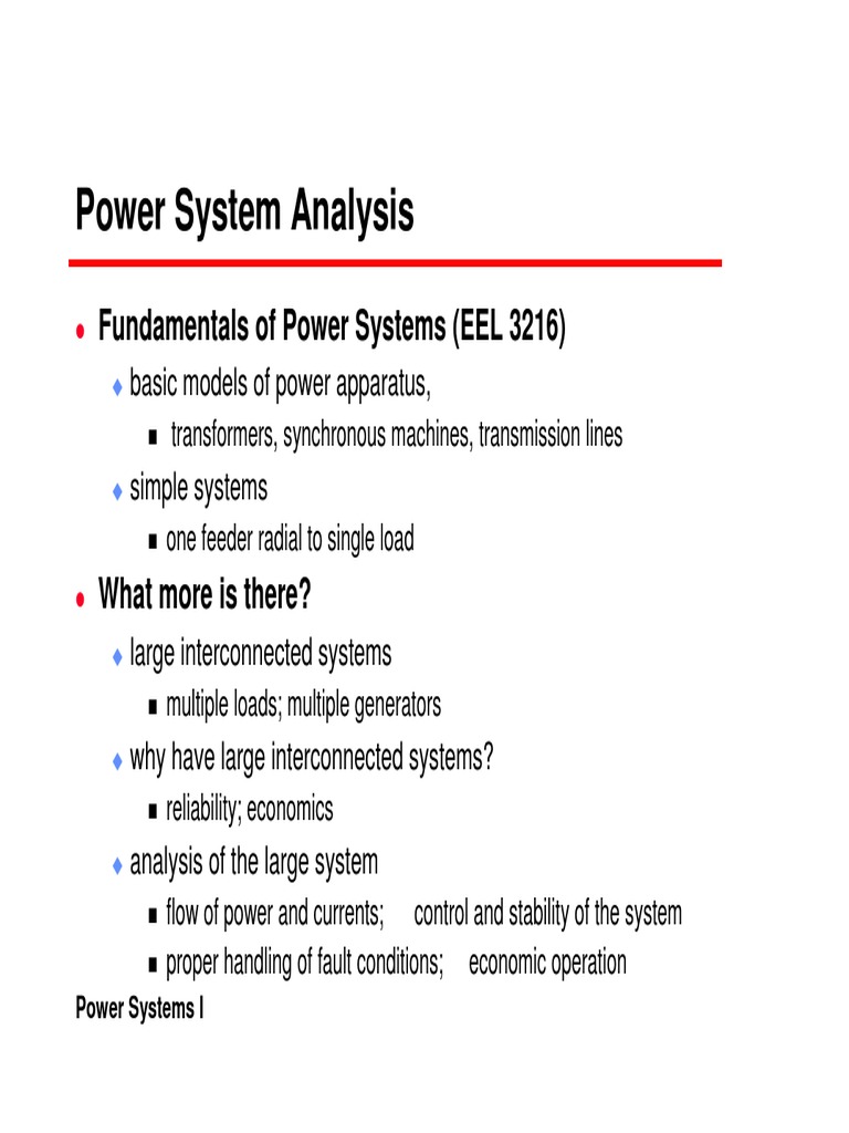Power System Lectures | Download Free PDF | Ac Power | Electrical ...