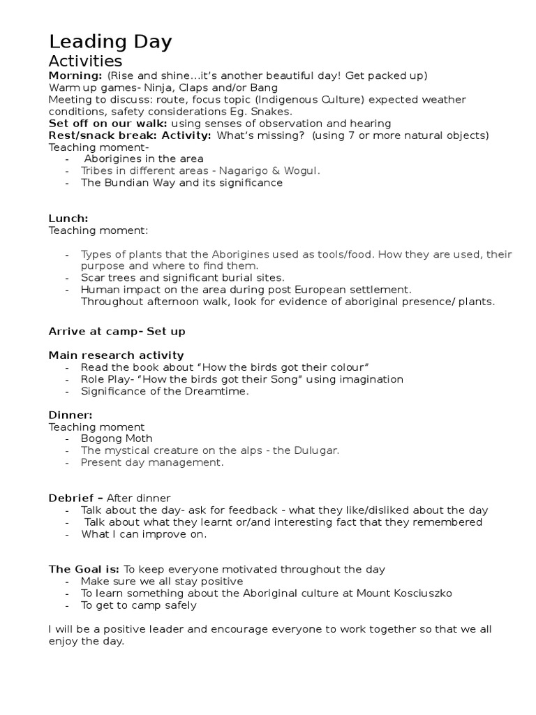 Lesson Plan | PDF | Indigenous Australians | Psychology
