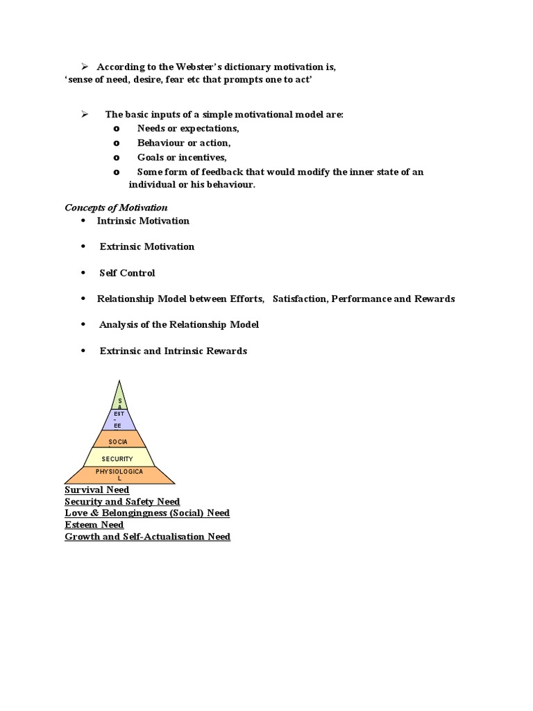Understanding Motivation Models and Types | PDF