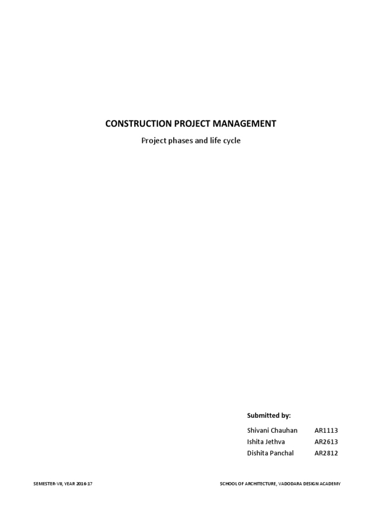 Construction Project Management Insights | PDF
