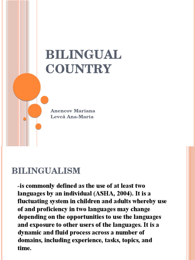 Bilingual Country | PDF | Multilingualism | Sociolinguistics