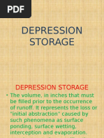 Depression Storage | PDF | Surface Runoff | Hydrology