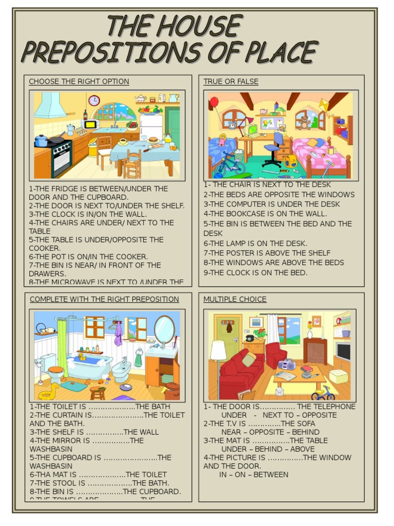 The House Prepositions of Place | PDF | Home & Garden | Science ...