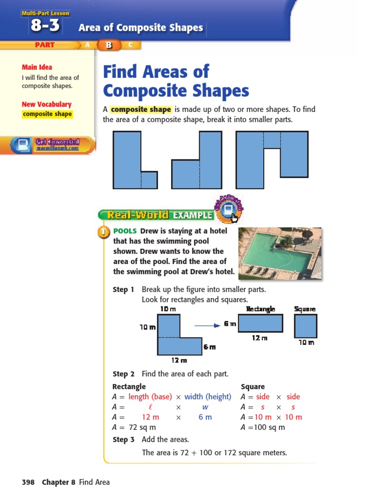 Composite Shape Area Guide | PDF | Teaching Mathematics