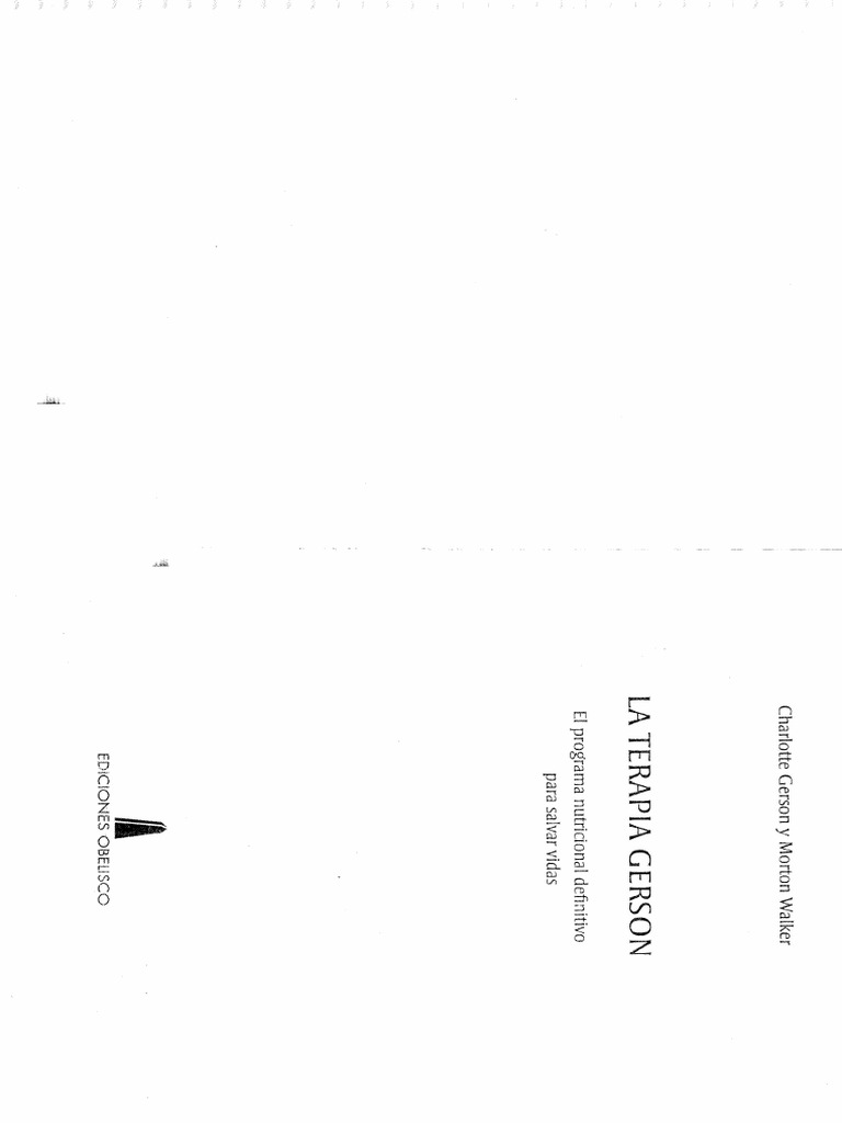 La Terapia Gerson PDF | PDF