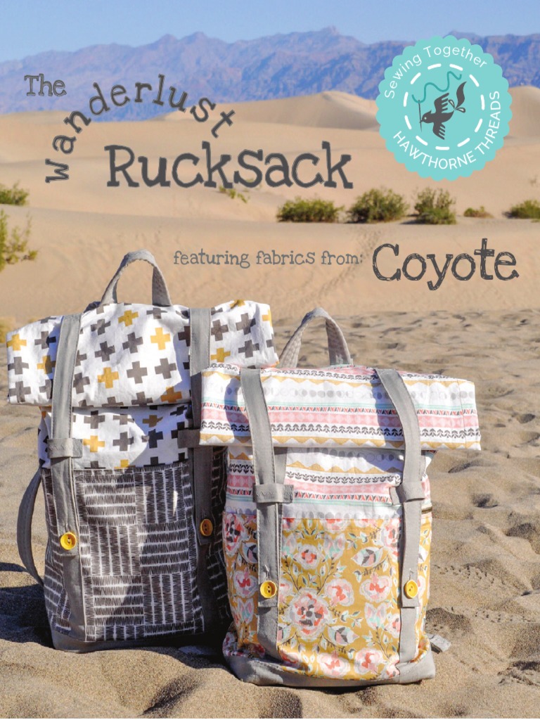 Rucksack Backpack Instructions Pattern | PDF | Seam (Sewing) | Sewing