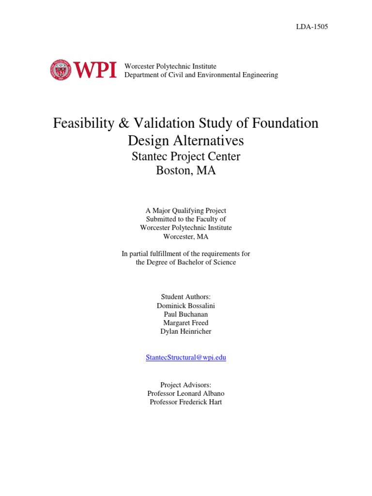 LDA 1505 Stantec Structural Foundation Design | PDF | Engineer ...