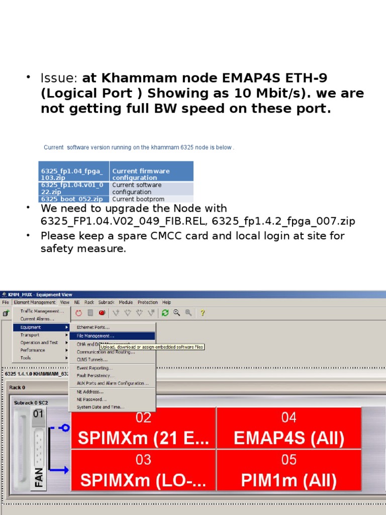 Fibcom SW Upgradation | PDF | Computers