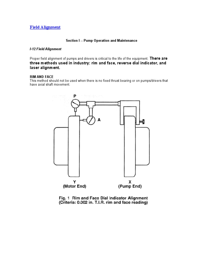 Pump Alignment | PDF