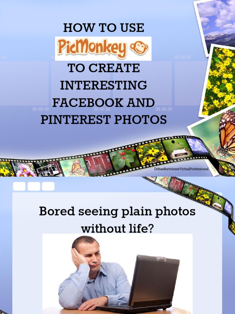 How To Use Picmonkey To Create Interesting Facebook and Pinterest ...