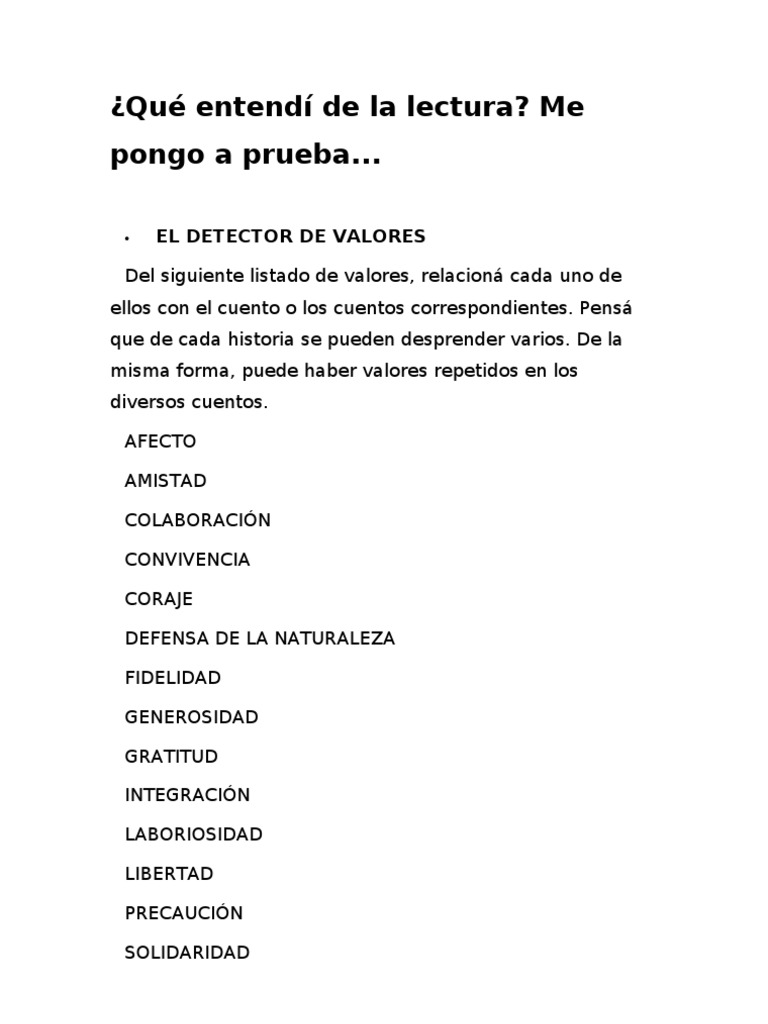 Cuentos de La Selva Actividades | PDF