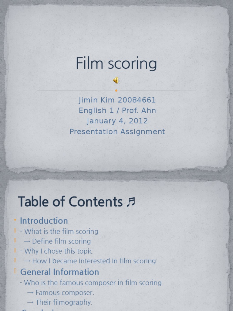 Beginning of Film Scoring | PDF