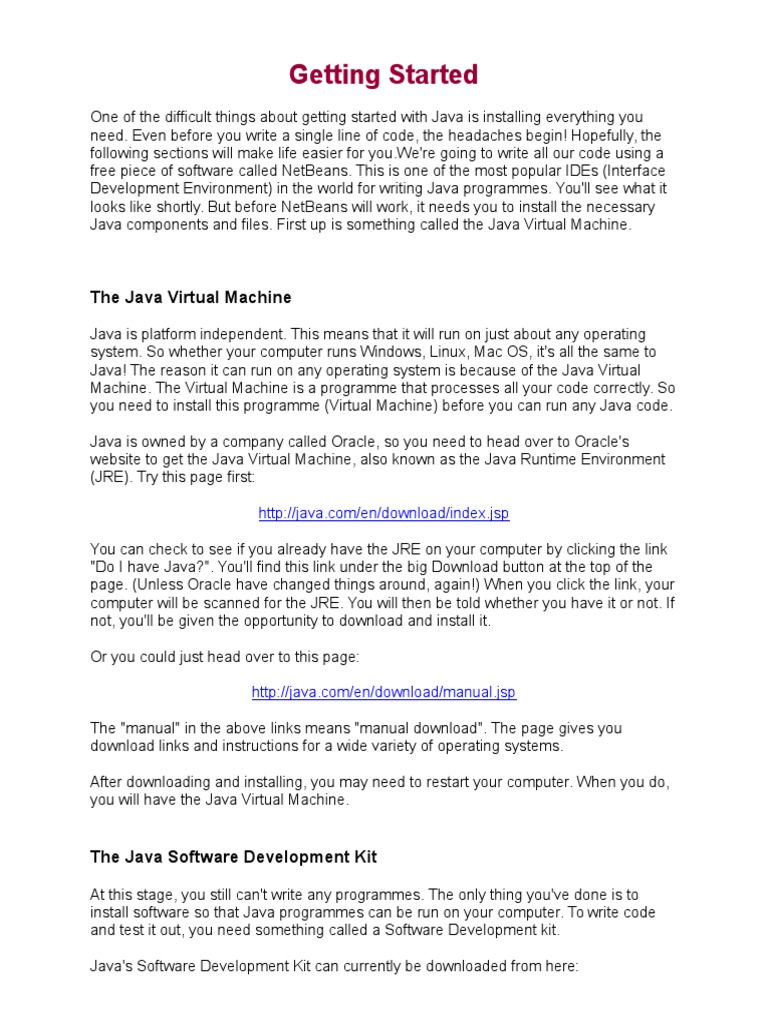 Java Jdeveloper For Beginners | PDF | Java (Programming Language ...