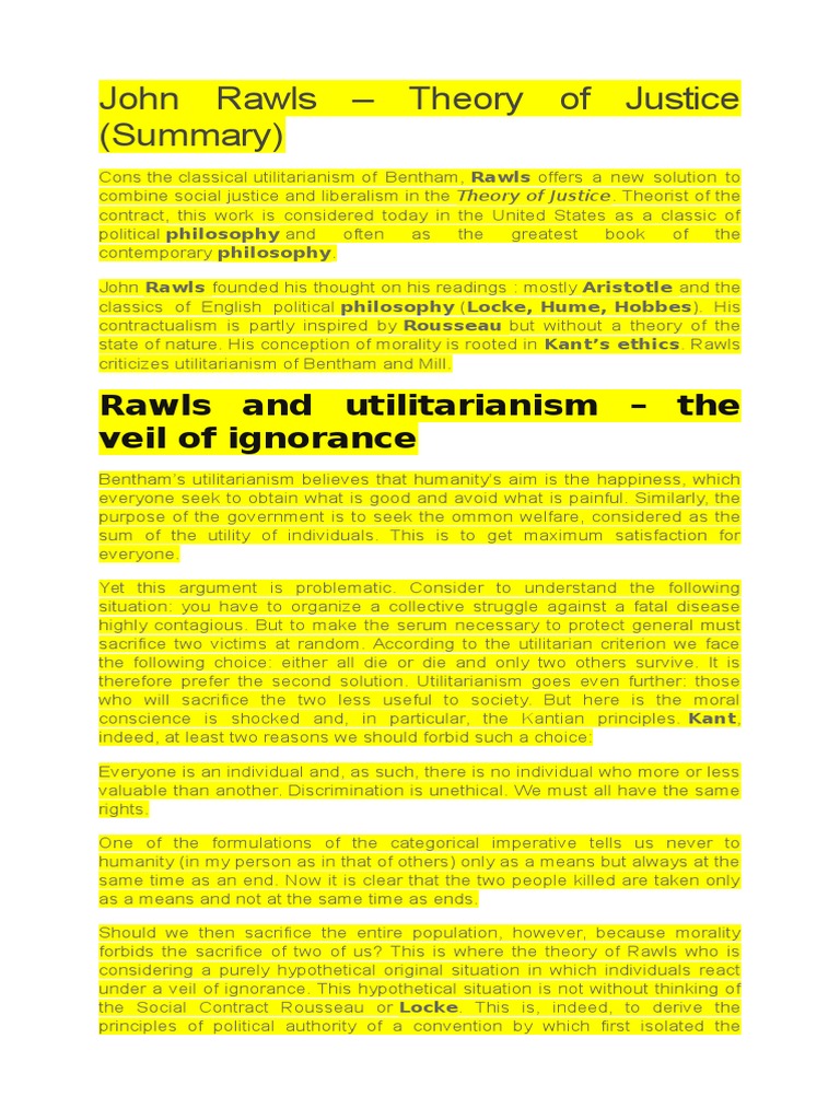 John Rawls | PDF | John Rawls | Justice