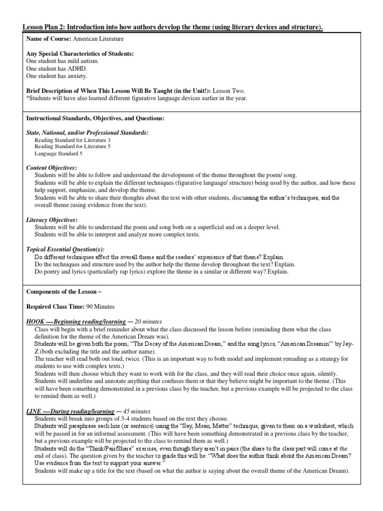 American Lit: Exploring Themes | PDF