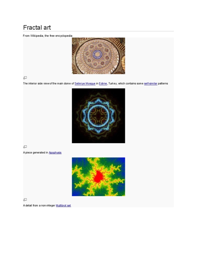 Fractal Art: From Wikipedia, The Free Encyclopedia | PDF | Fractal ...