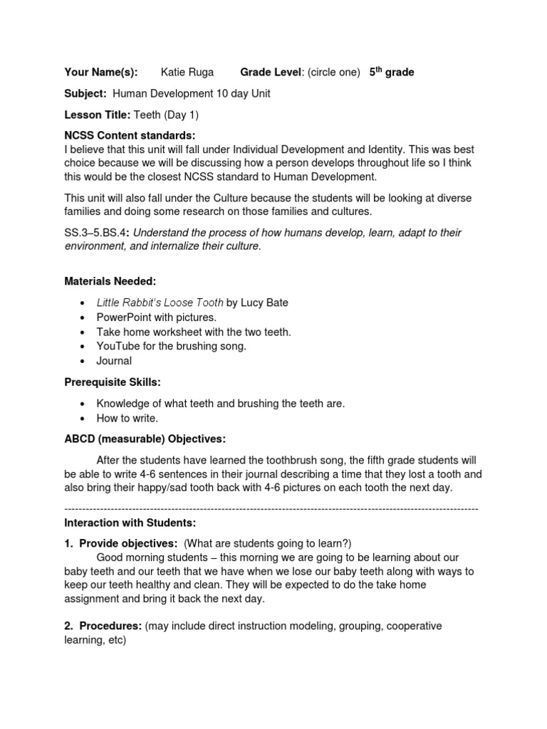 Unit Lesson Plans | PDF | Gifted Education | Educational Assessment