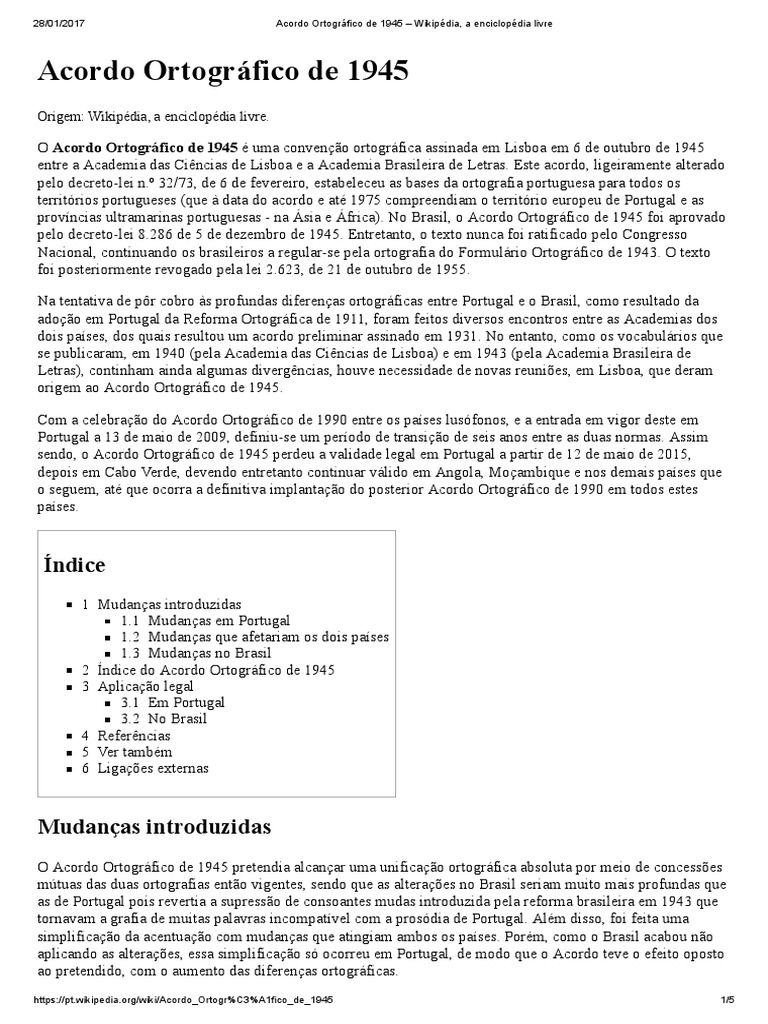 Diferenças entre Acordos Ortográficos | PDF | Escrita | Texto