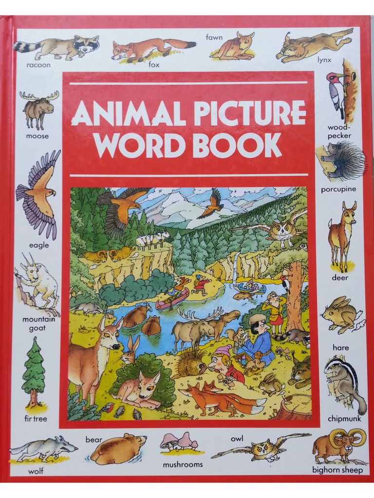 Animal Picture Word Book | PDF | Books