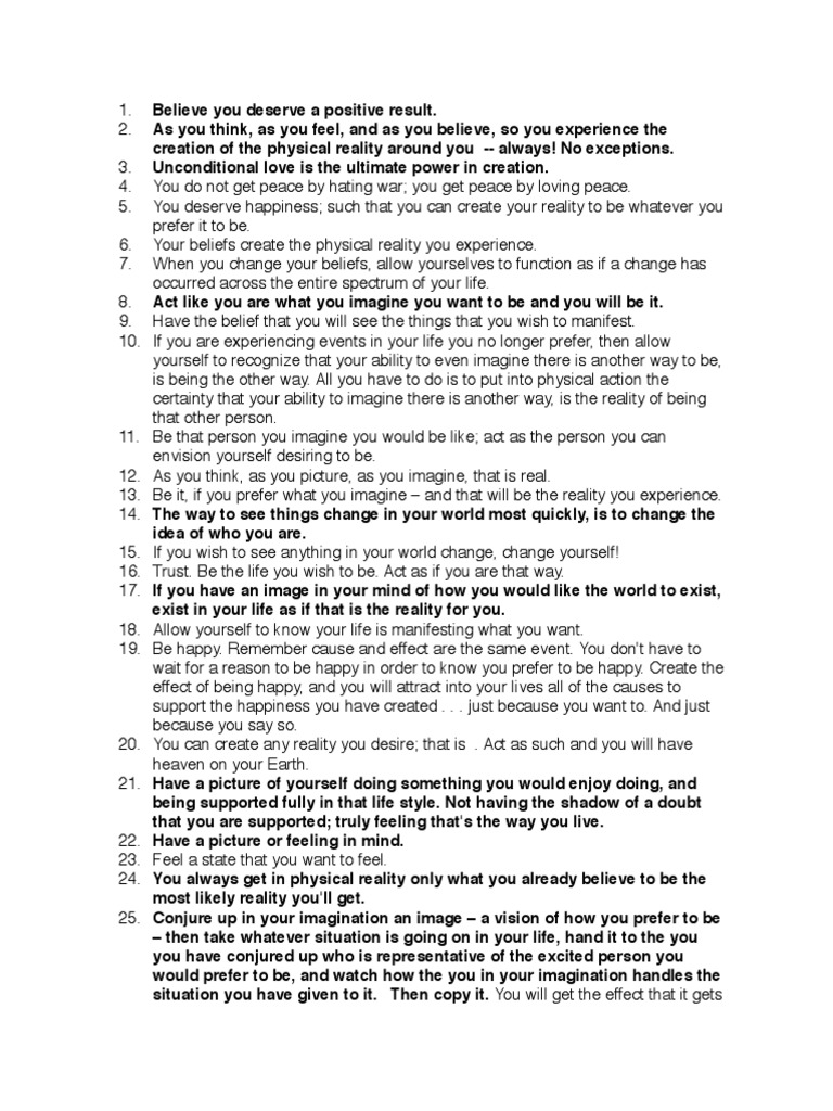 Bashar Blueprint For Change Summary | PDF | Imagination | Reality