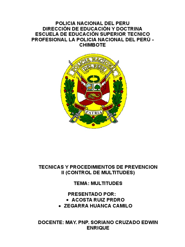 Control de Multitudes | PDF