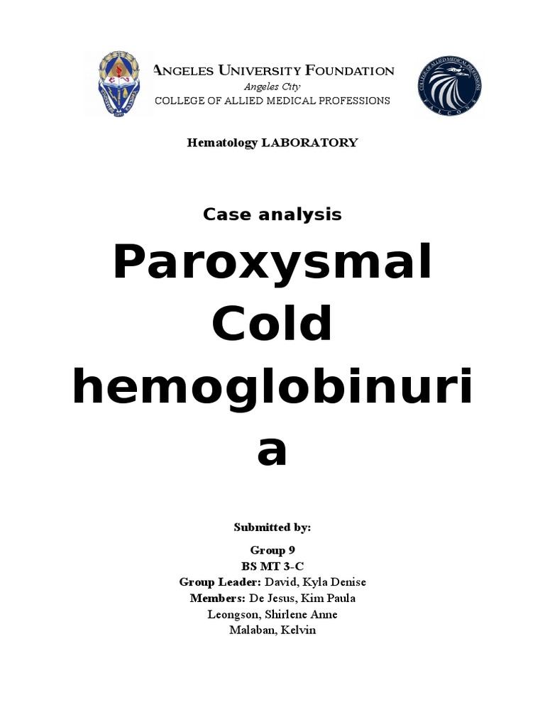 Paroxysmal Cold Hemoglobinuria | PDF | Anemia | Blood Transfusion