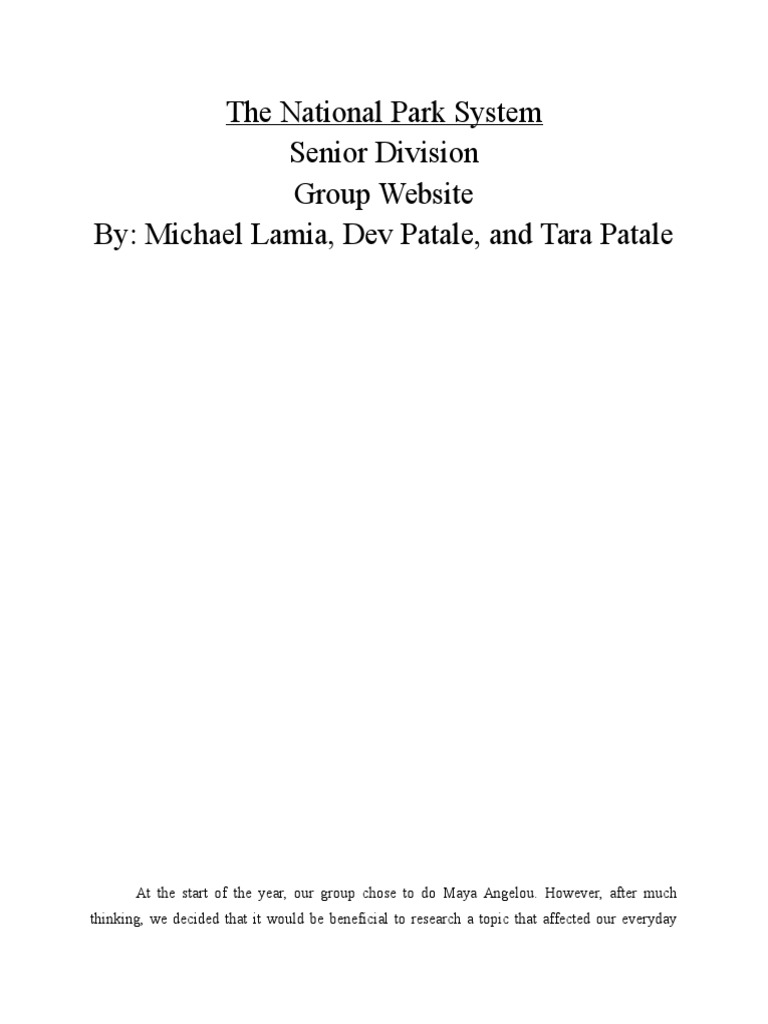 NHD Process Paper | PDF