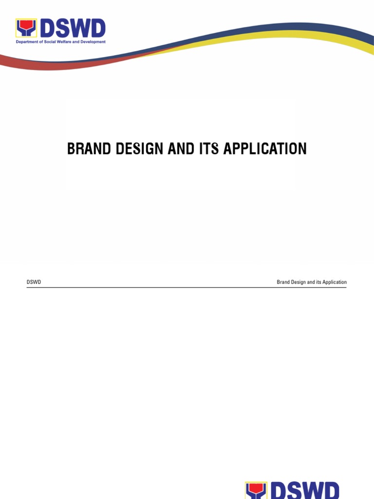 DSWD Logo Design and Guidelines | PDF | Logos | Typography