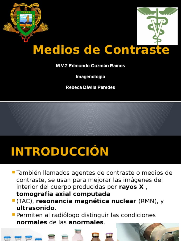 Medios de Contraste | PDF | Ct Scan | Órgano (anatomía)