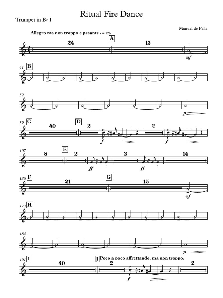 Ritual Fire Dance-Trumpet in Bb 1