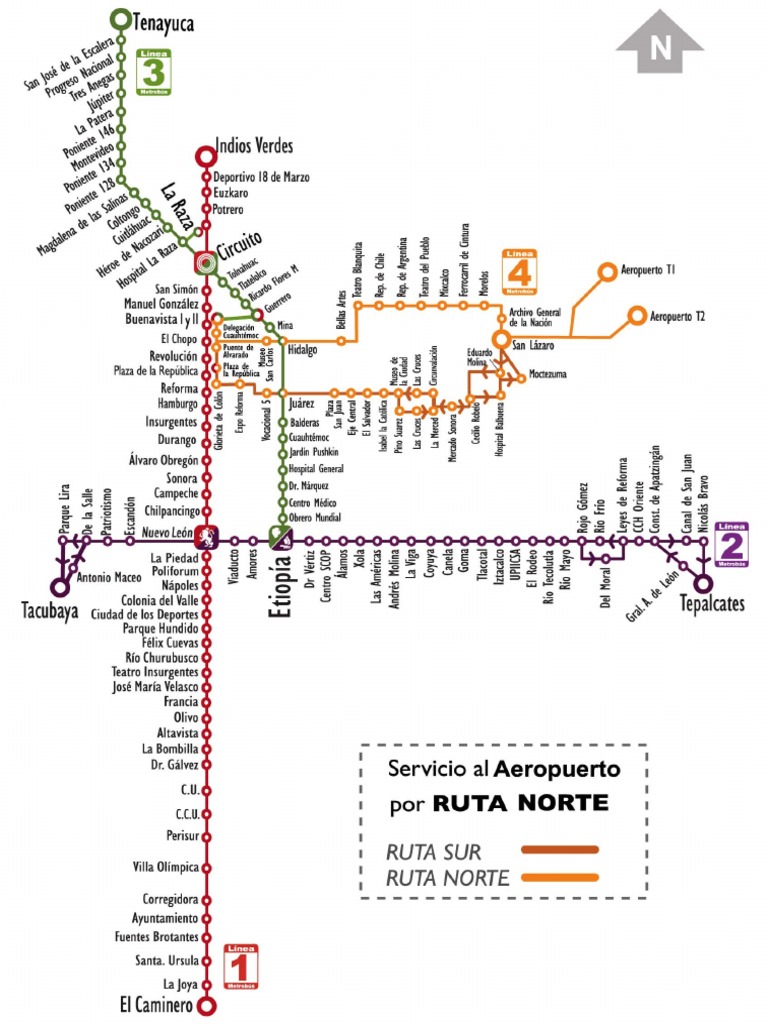 Metrobus DF Hasta Linea 4 PDF | PDF